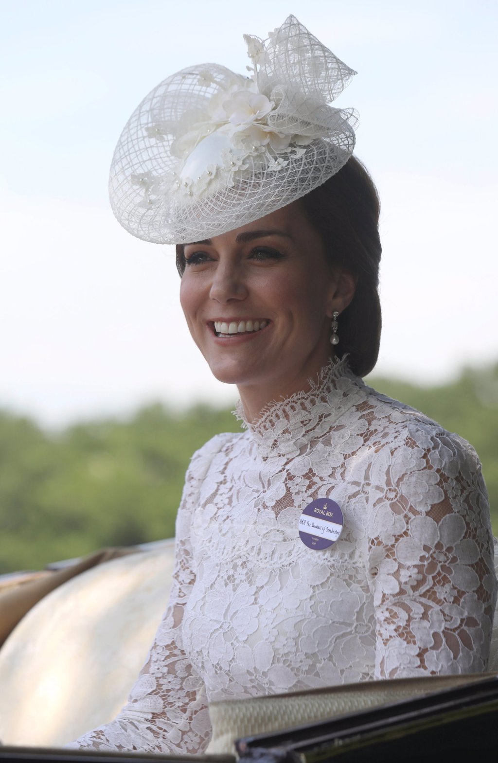 Kate Middleton deslumbra de blanco en el Royal Ascot