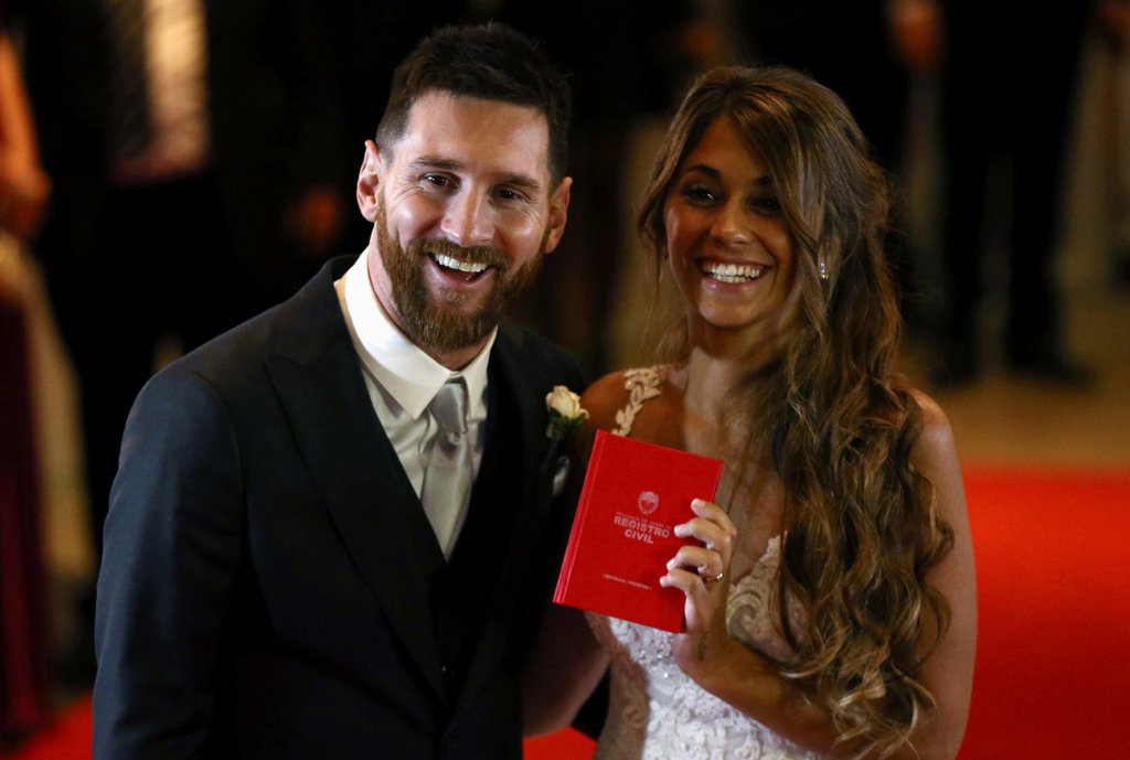 Todos los detalles del vestido de la ya mujer de Messi, Antonella Roccuzzo