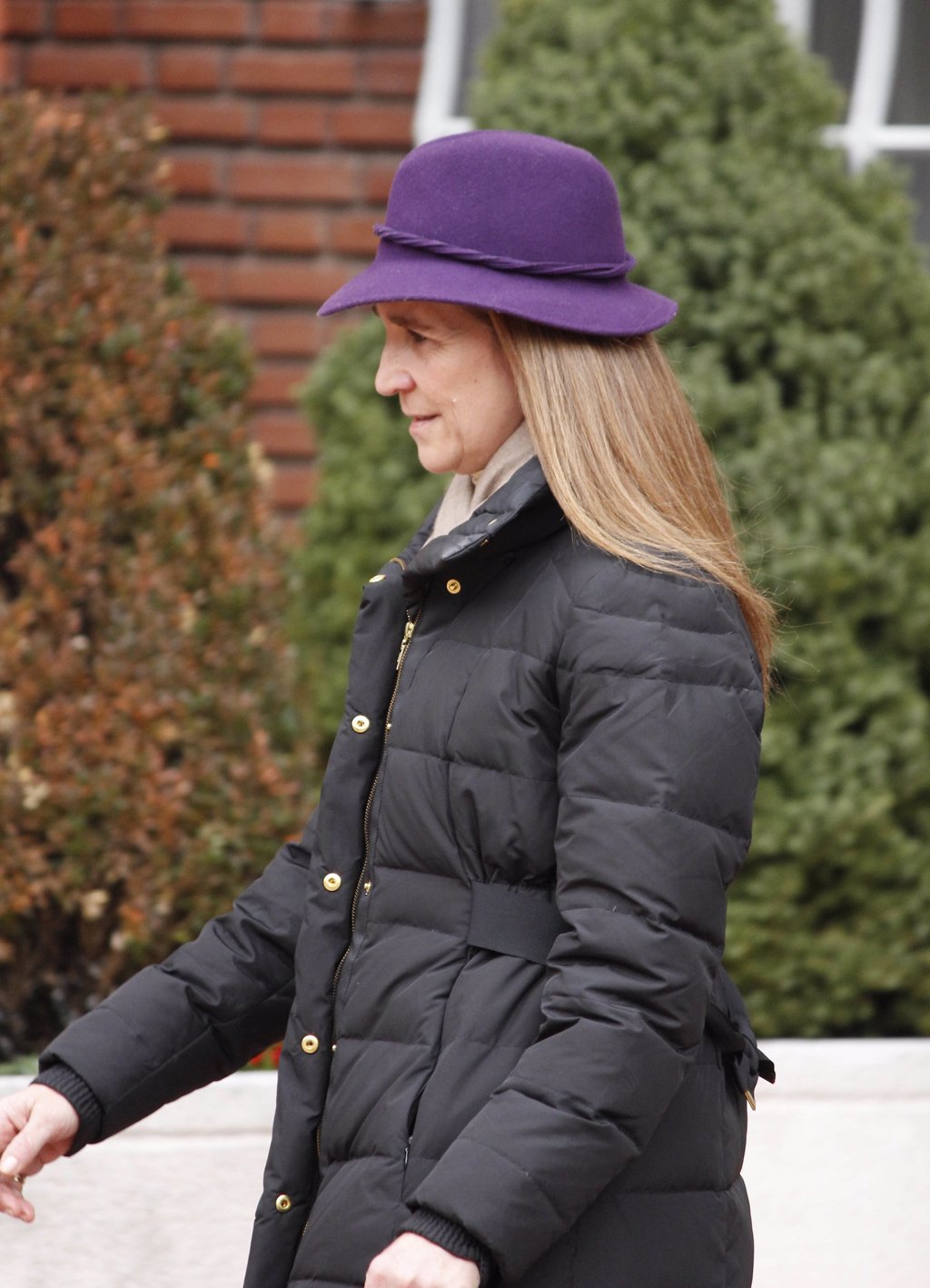 La Infanta Elena visita al Rey