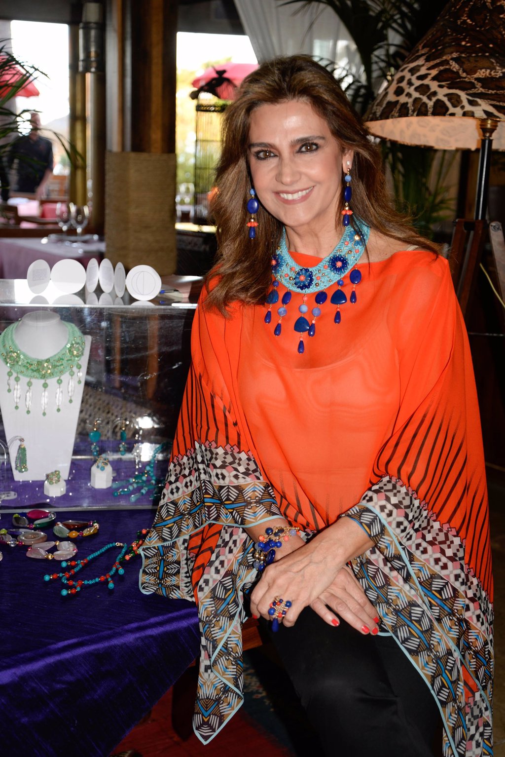 Marina Danko triunfa con su stand de joyas en Marbella