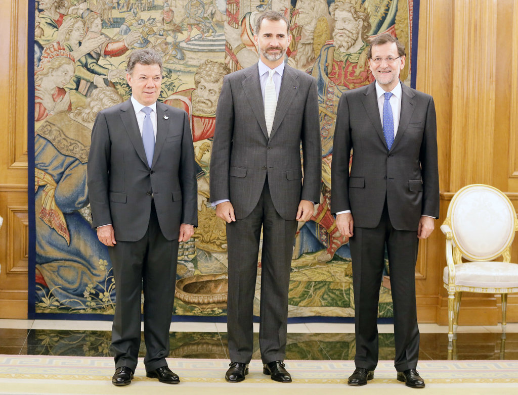 El Rey Felipe VI ofrece un almuerzo al presidente de Colombia, Juan ...