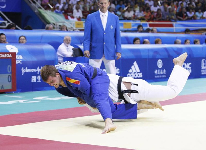 Judo.- El equipo paralímpico español de judo para ciegos o deficientes ...