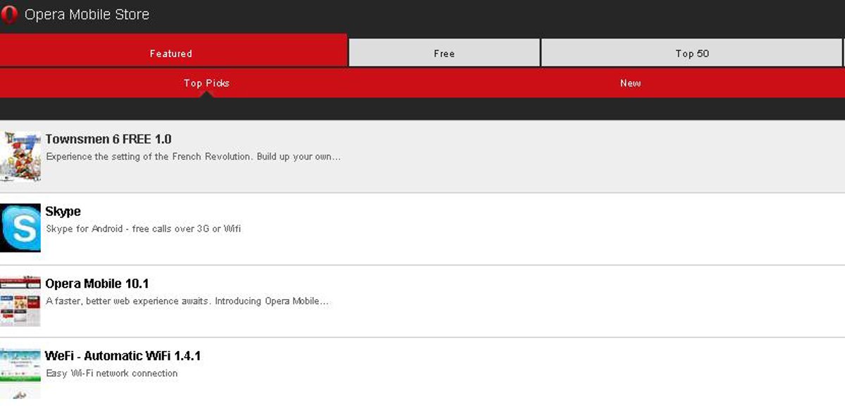 Opera estrena tienda de aplicaciones para móviles