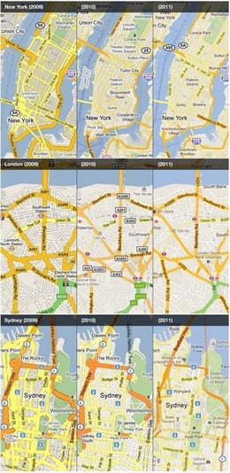 Así ha cambiado Google Maps en dos años