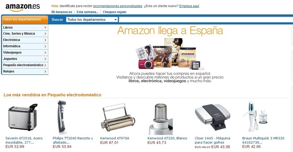 Amazon ya está disponible en España