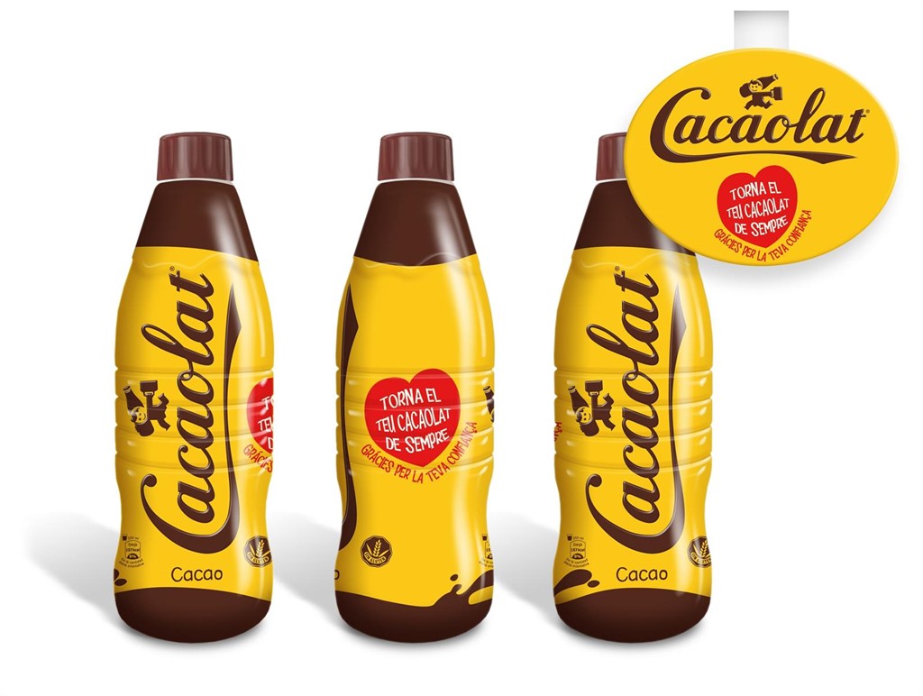 Cacaolat relanza la botella de un litro