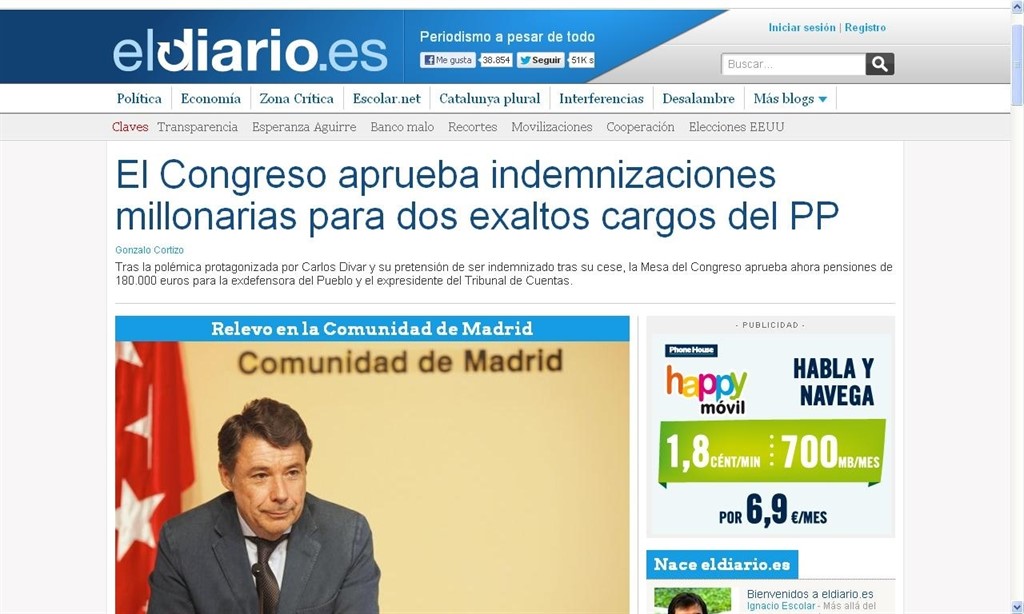 Nace eldiario.es, el nuevo periódico digital dirigido por Ignacio Escolar