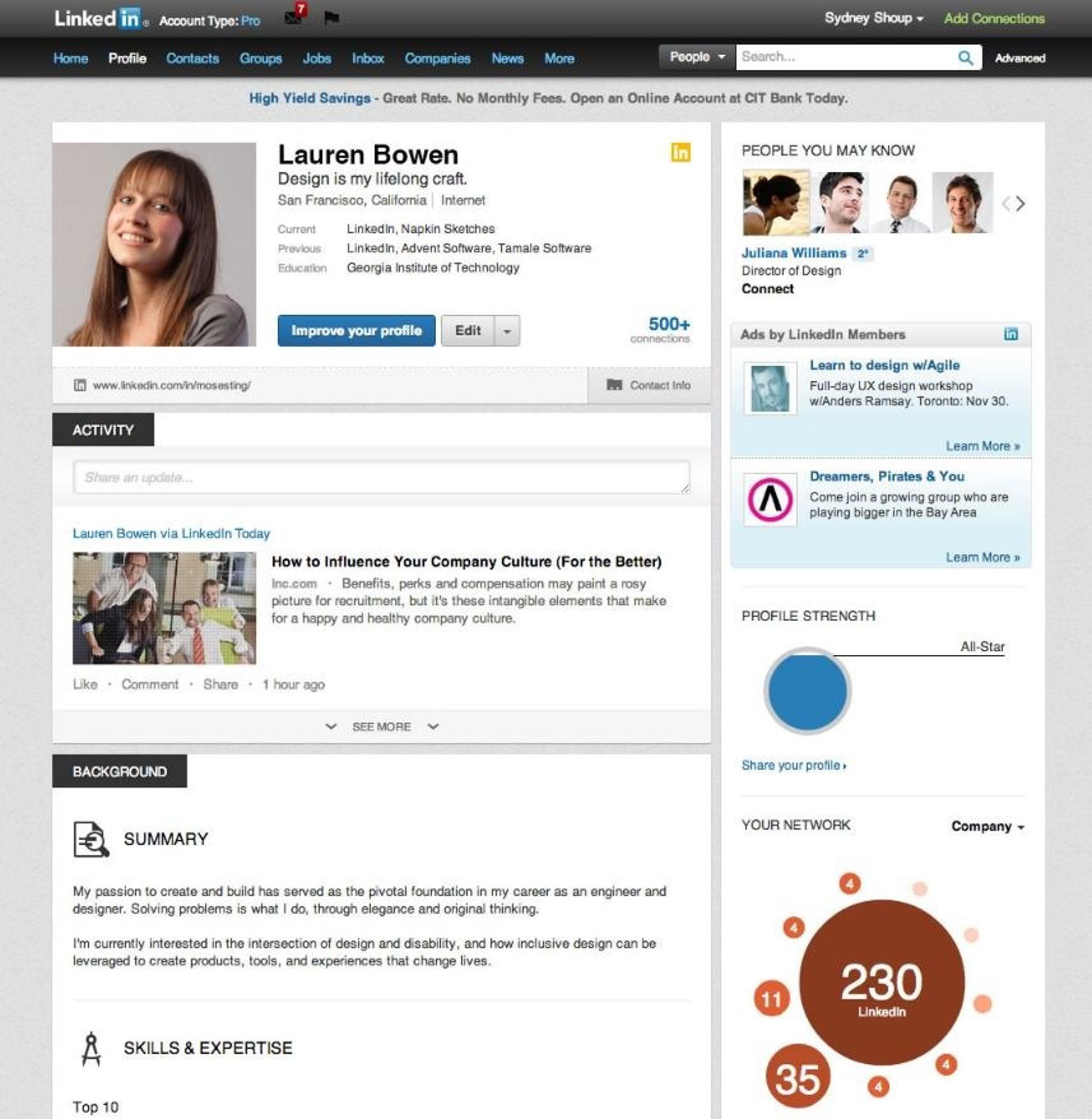LinkedIn Renueva El Perfil Con Informaci n En Formato Infograf a