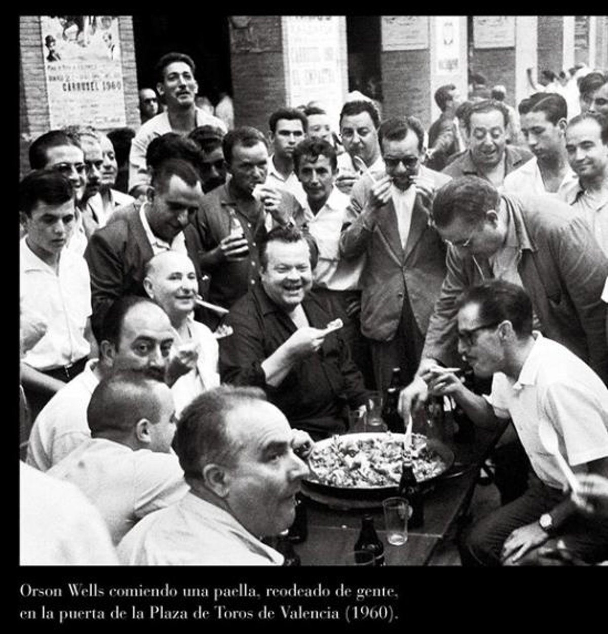 Una exposición inédita de Francisco Cano muestra a Orson Wells comiendo ...