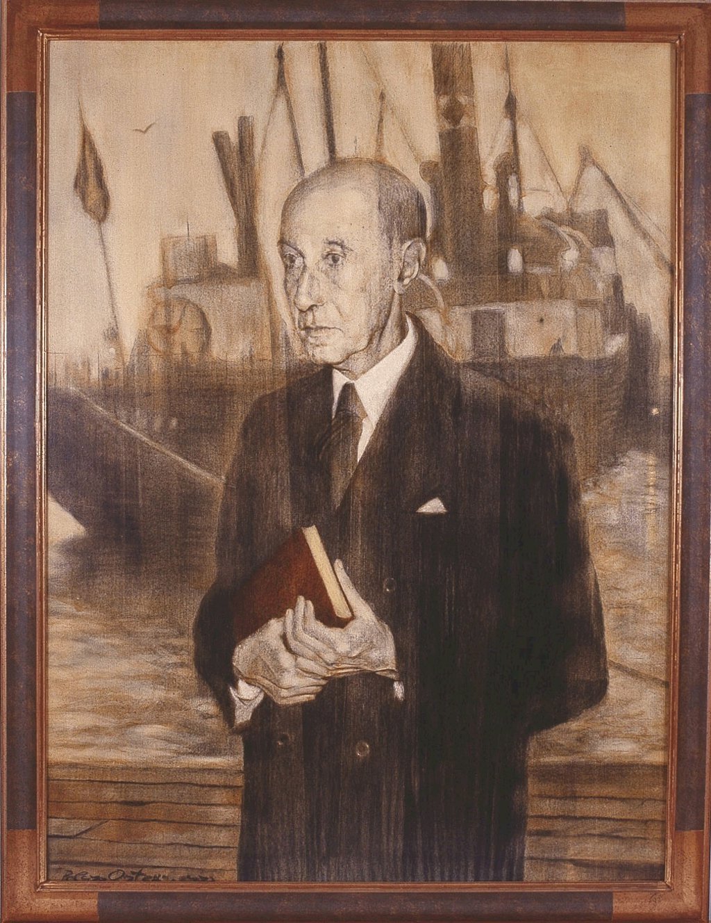 El rostro del poeta santanderino Gerardo Diego, uno de los ...