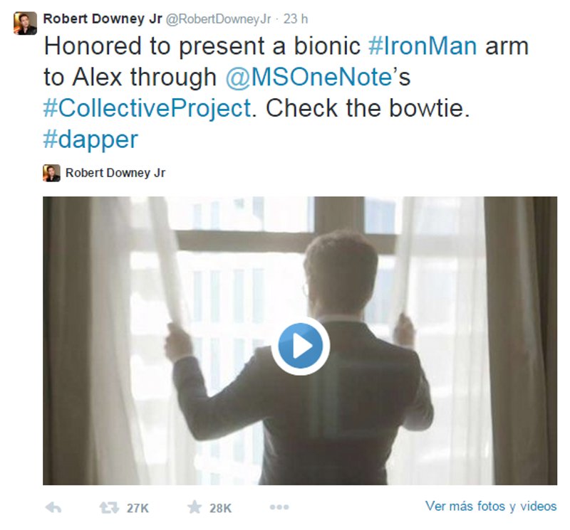 Iron Man regala su brazo biónico a niño de 7 años