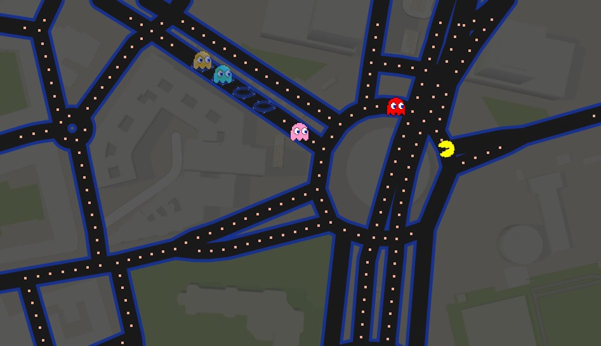 Cómo jugar al Pac-Man con Google Maps por las calles de todo el mundo