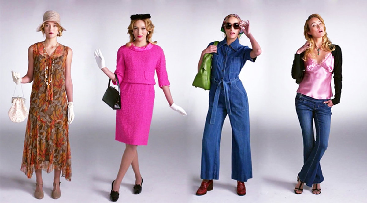 100 años de la moda occidental en 2 minutos de vídeo: De 1915 hasta 2015