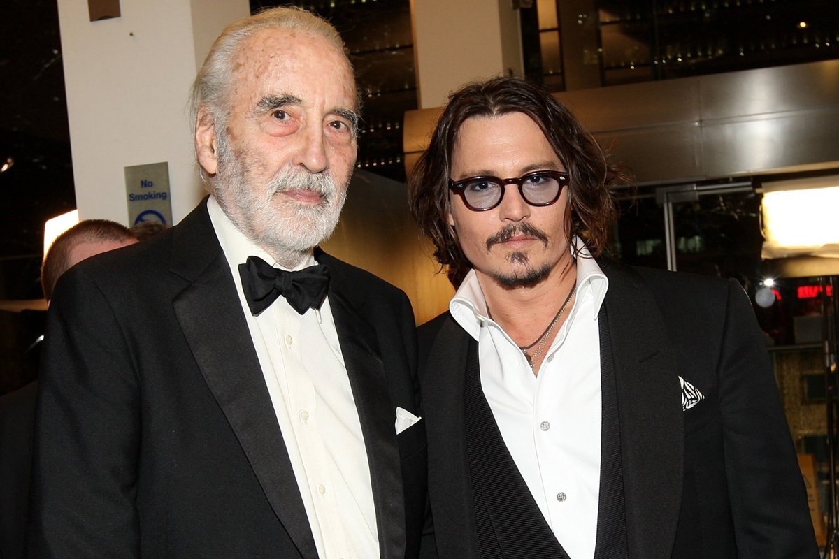 Johnny Depp y Tim Burton despiden a Christopher Lee