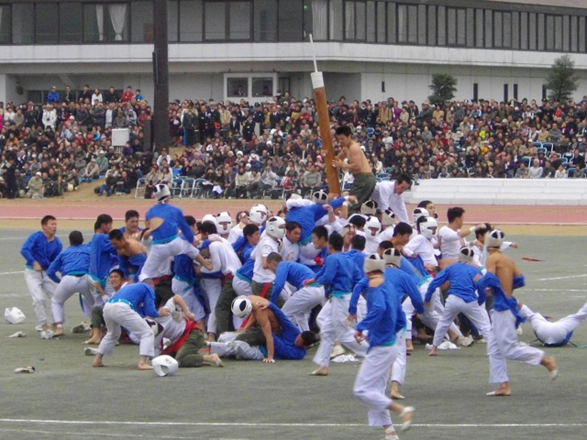 Bo-Taoshi o cómo los japoneses juegan a atrapar la bandera estilo rugby