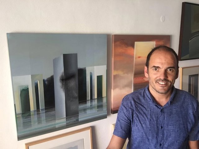 Las obras abstractas de Dámaso Ruano en la Casa Fuerte Bezmiliana