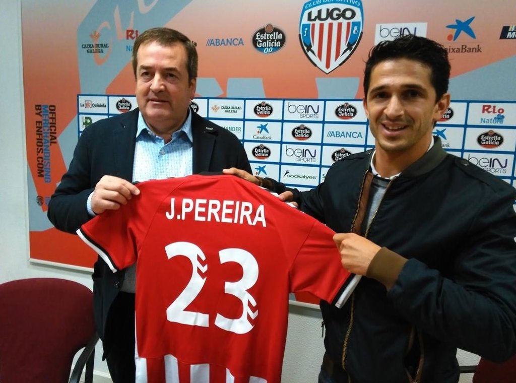 Jonathan Pereira, en su presentación: "Me decidí por el Lugo por estar ...