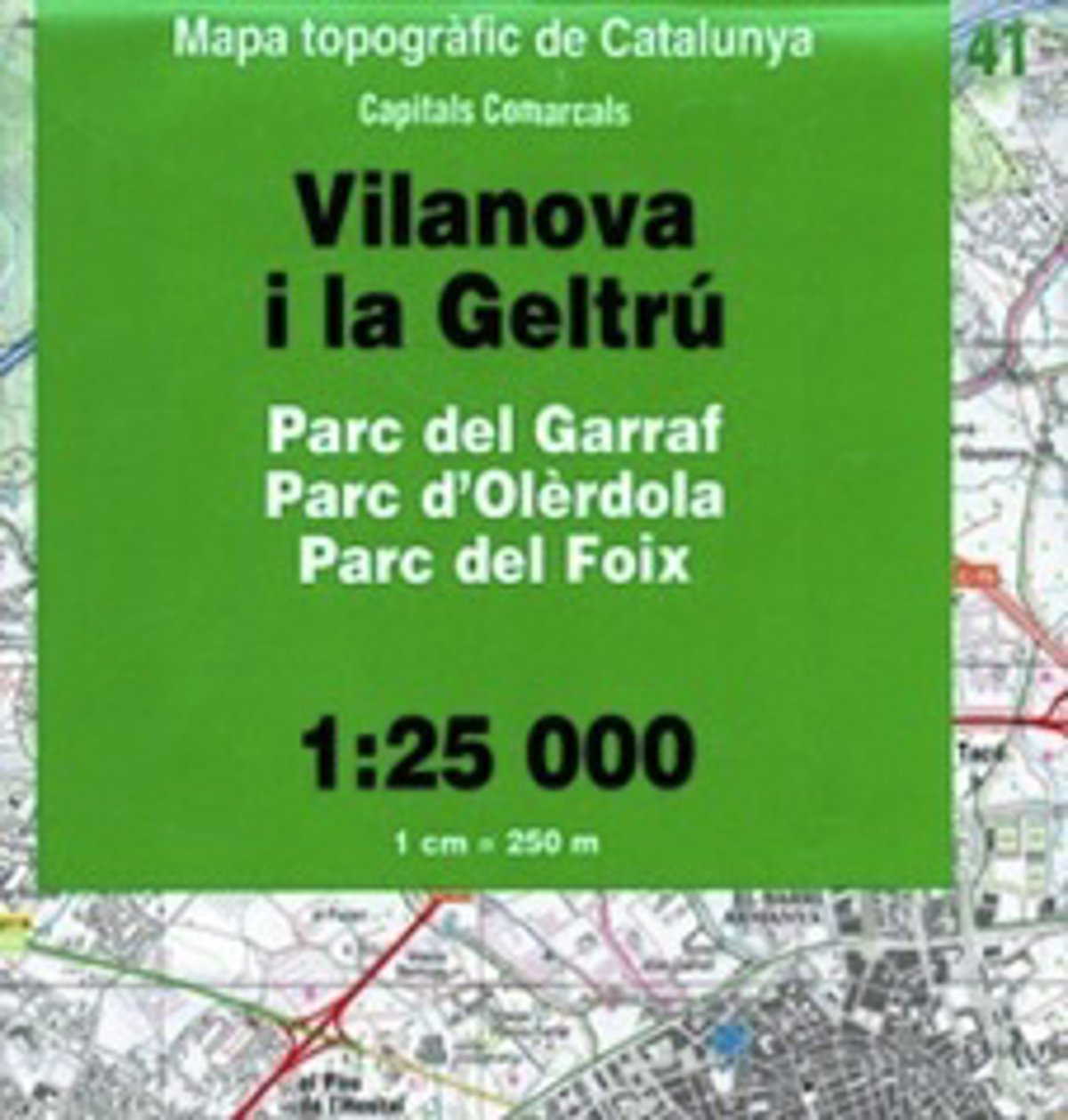 Editan un mapa topográfico de los parques del Garraf, Olèrdola y el Foix