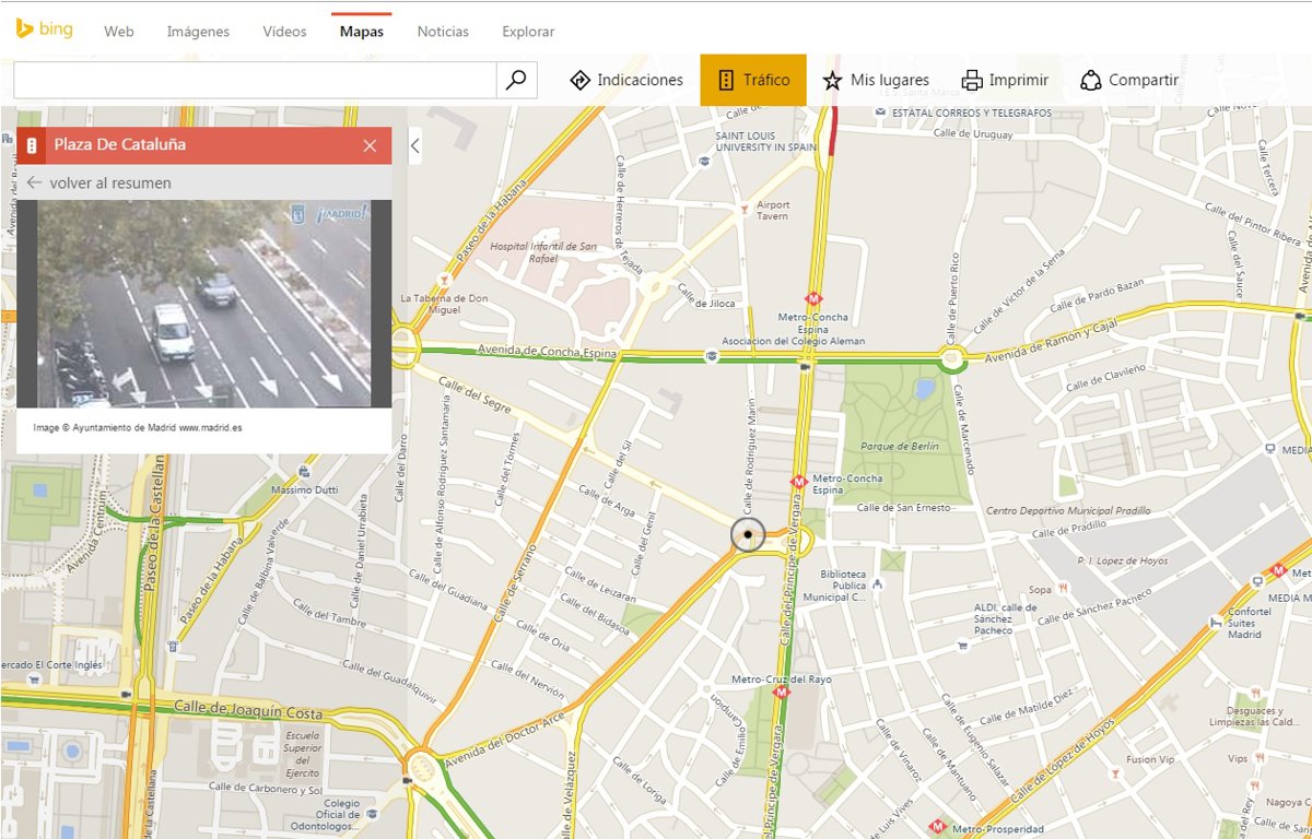 Bing Mapas incluye cámaras de tráfico para comprobar las carreteras en ...