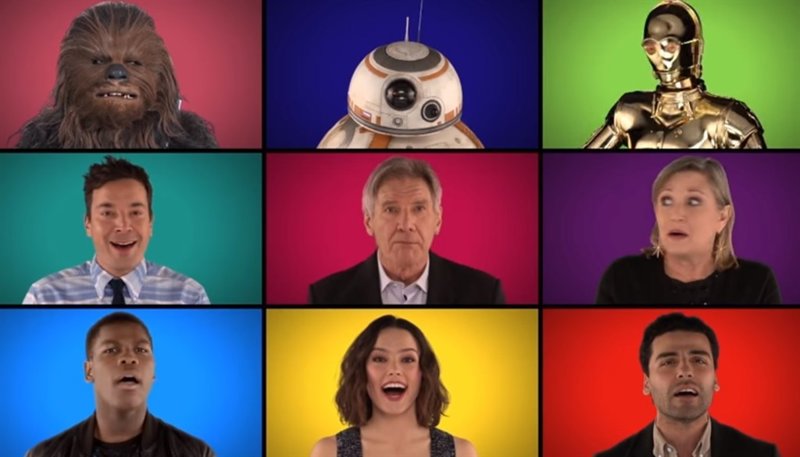 Jimmy Fallon y The Roots cantan canciones de Star Wars con los actores ...