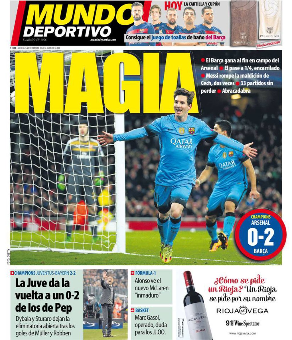 Portadas de los periódicos deportivos de hoy