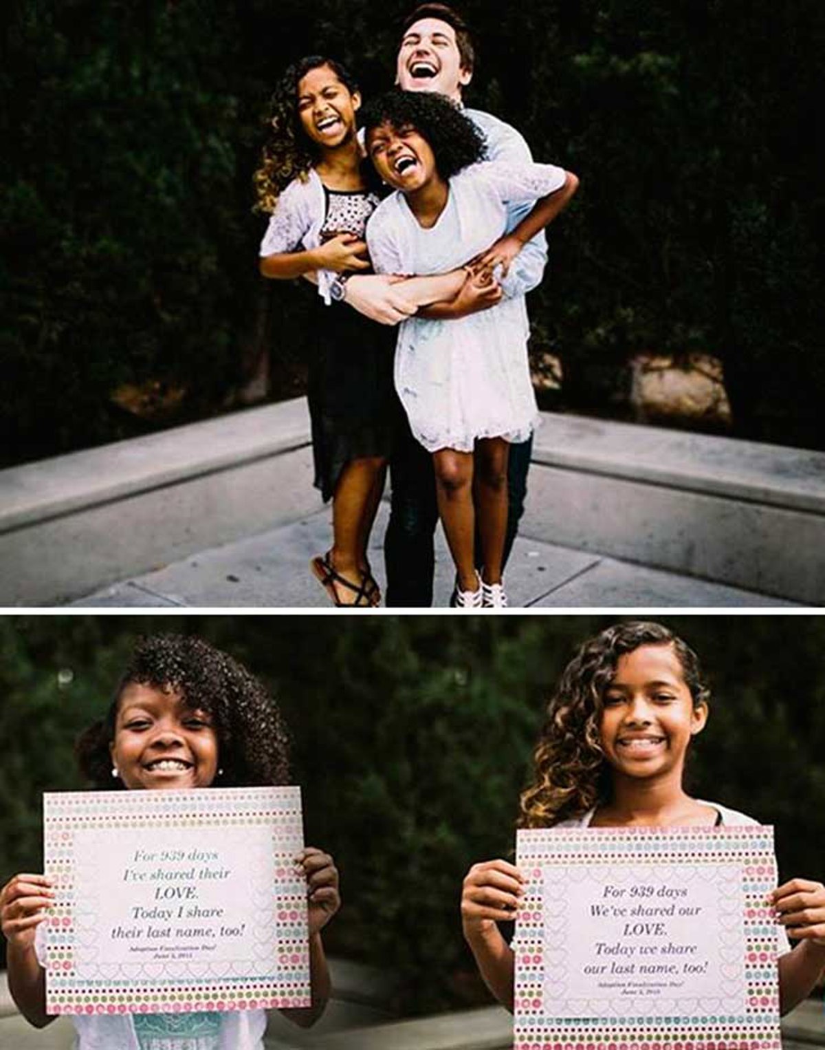 20 conmovedoras fotografías de niños que acaban de ser adoptados