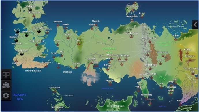 Mapa De Essos Juego De Tronos