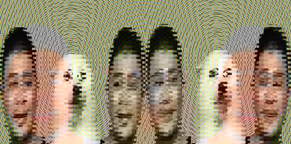 Perro confundido no sabe dónde mirar y termina en medio de una de memes