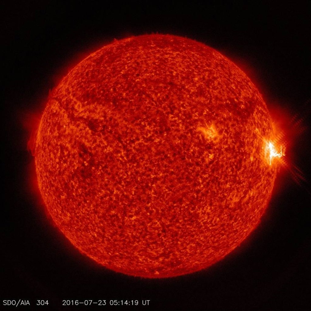 Se registran las llamaradas solares más fuertes de 2016