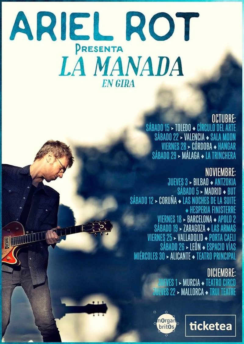 Ariel Rot anuncia las primeras fechas de presentación de su nuevo disco