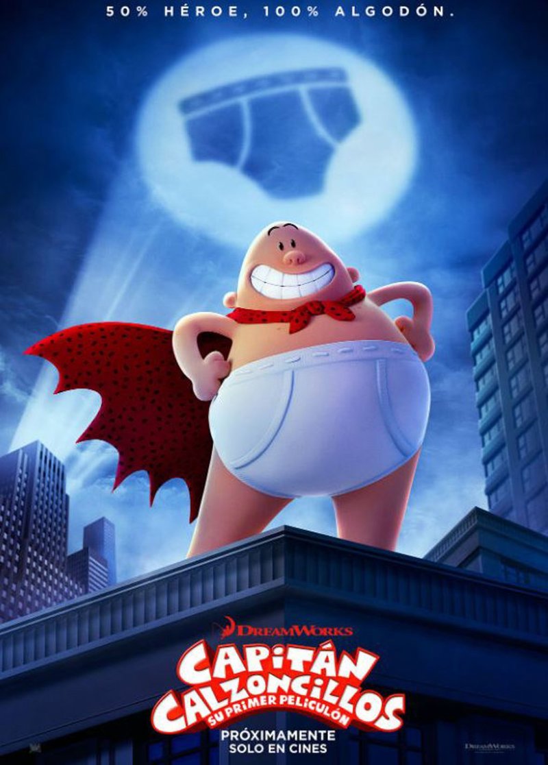 Capitán Calzoncillos. Su primer peliculón. Animación para reír en familia