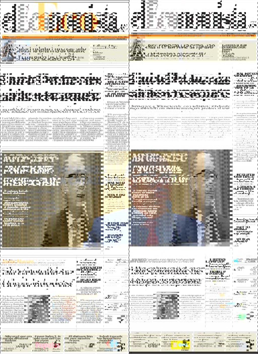 Las Portadas De Los Periódicos Económicos De Hoy Viernes 1 De Septiembre