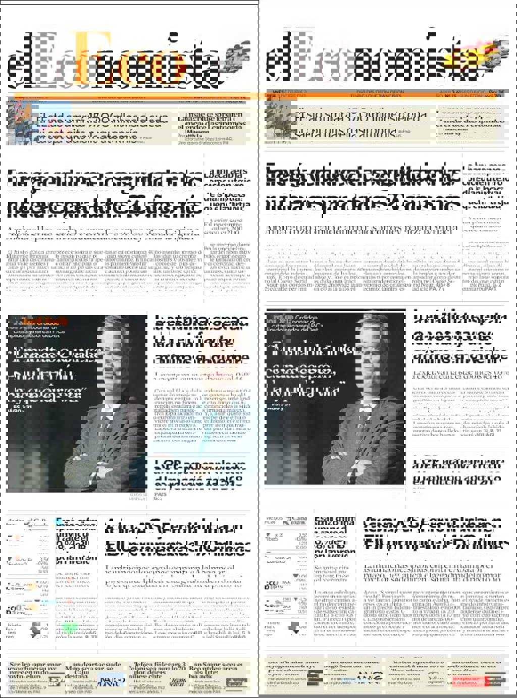 Las Portadas De Los Periódicos Económicos De Hoy Viernes 1 De Diciembre