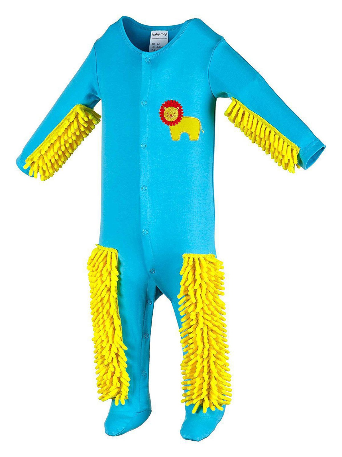 Babymop: Este divertido invento mantendrá a tu bebé y tu suelo limpios ...