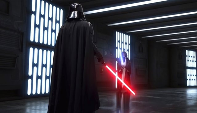 VÍDEO: Un fan de Star Wars mejora la pelea entre Darth Vader y Obi-Wan ... VÍDEO: Un fan de Star Wars mejora la pelea entre Darth Vader y Obi-Wan ...