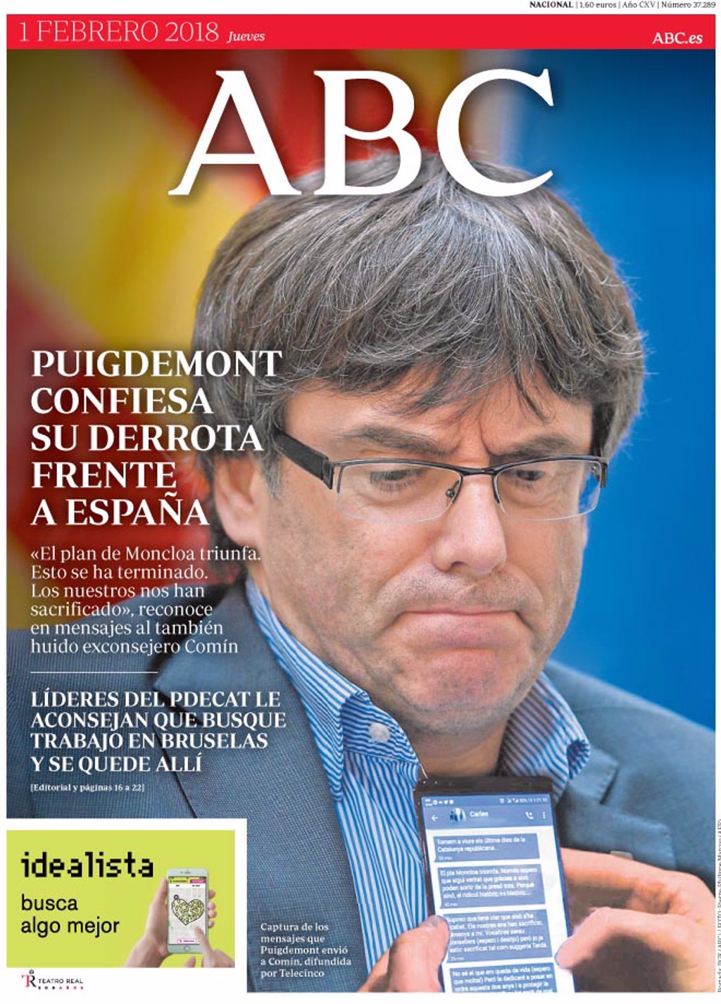 Las Portadas De Los Periódicos De Hoy Jueves 1 De Febrero De 2018