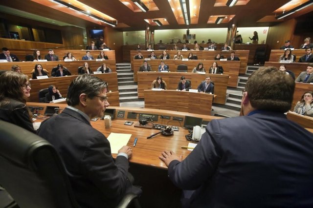 Un centenar de universitarios reproducen en la Junta General los ...