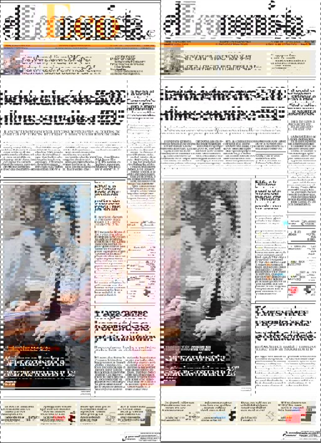 Las Portadas De Los Periódicos Económicos De Hoy Viernes 2 De Noviembre