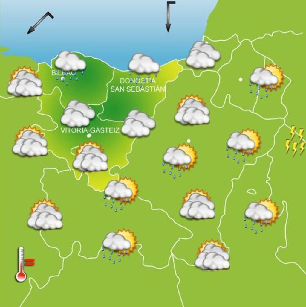 Eguraldia.- Euria protagonista astearte honetan