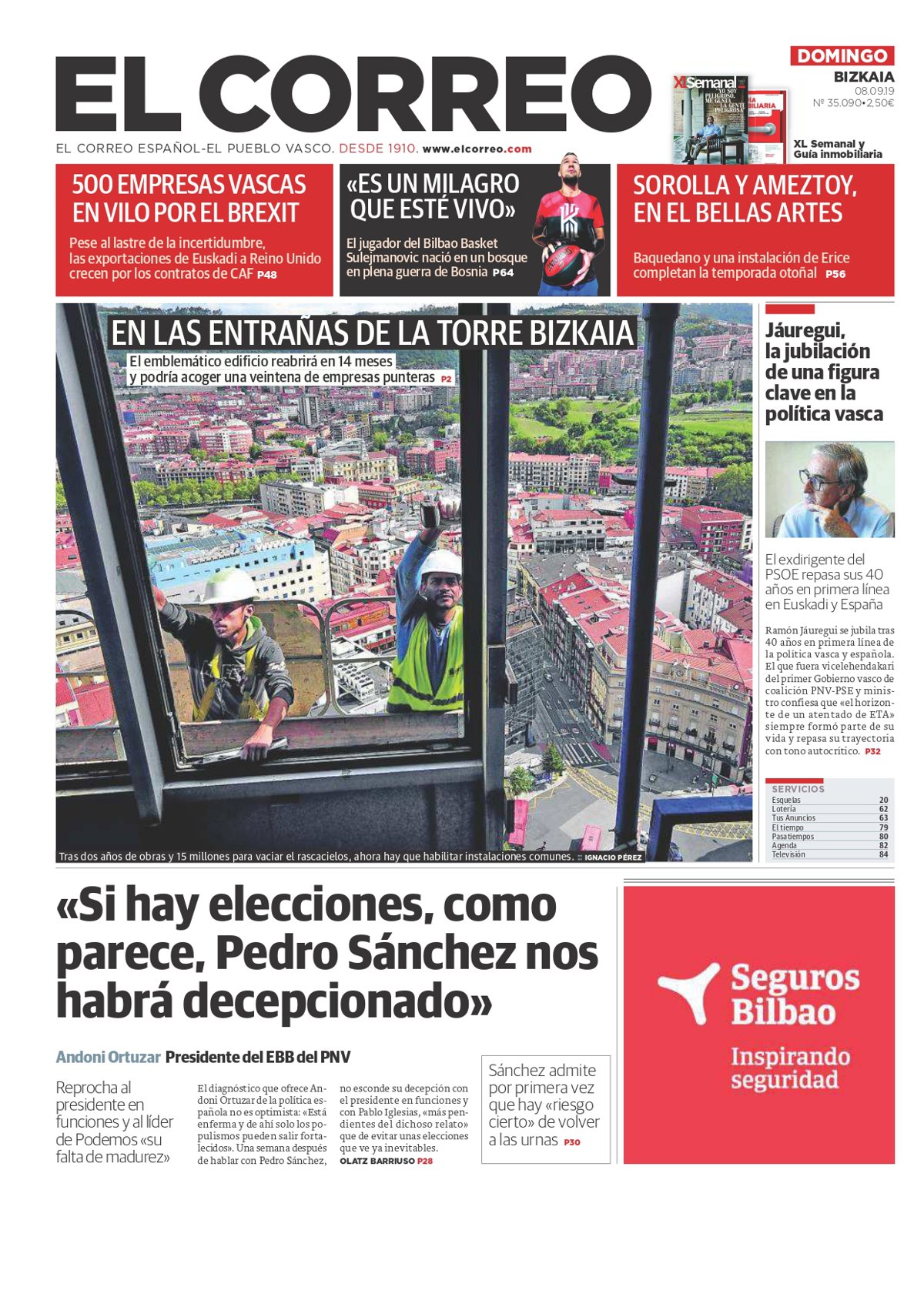 Primeras páginas de los diarios llegados esta noche a nuestra redacción