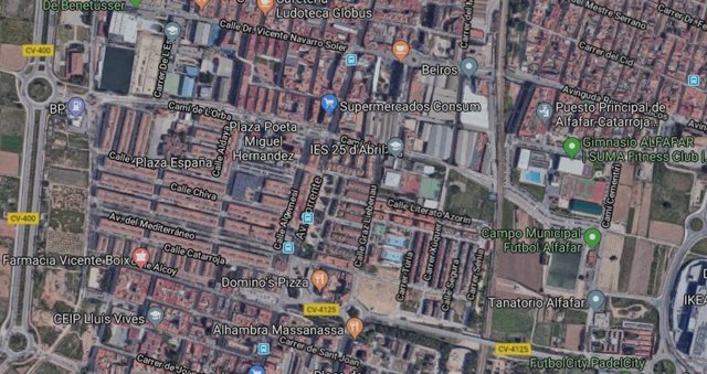 Una mujer muere en el incendio de una vivienda en Alfafar (Valencia)