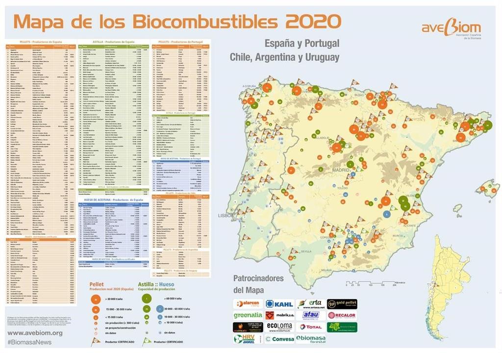 España cuenta con 169 plantas de biocombustibles sólidos