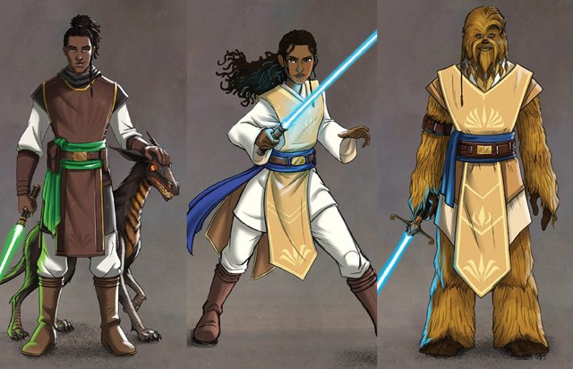Asi son los padawan de Star Wars: La Alta República, incluyendo un joven Wookie