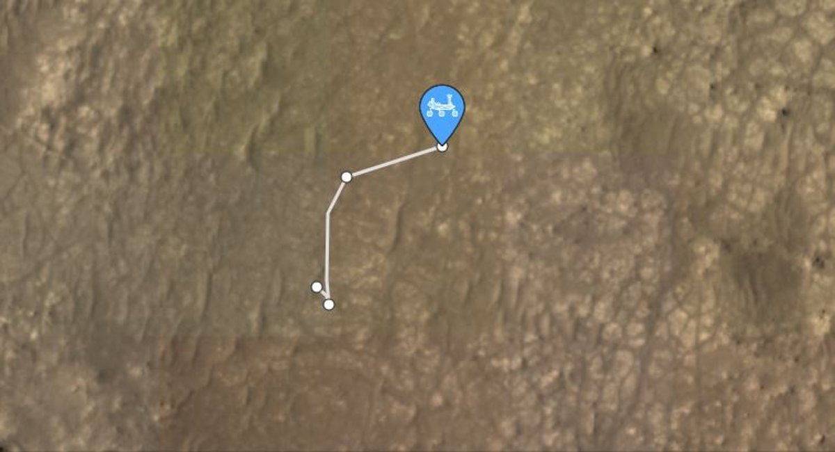 Sigue el itinerario de Perseverance en un mapa interactivo