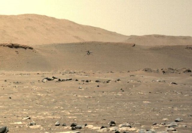 VÍDEO Ingenuity surca el cielo de Marte a 2 metros por segundo