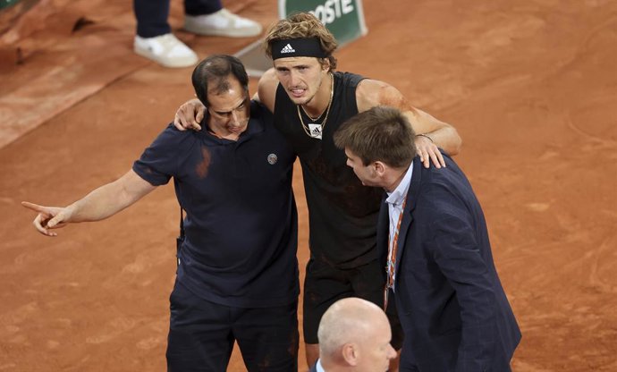 Zverev: "Parece que la lesión es muy grave"