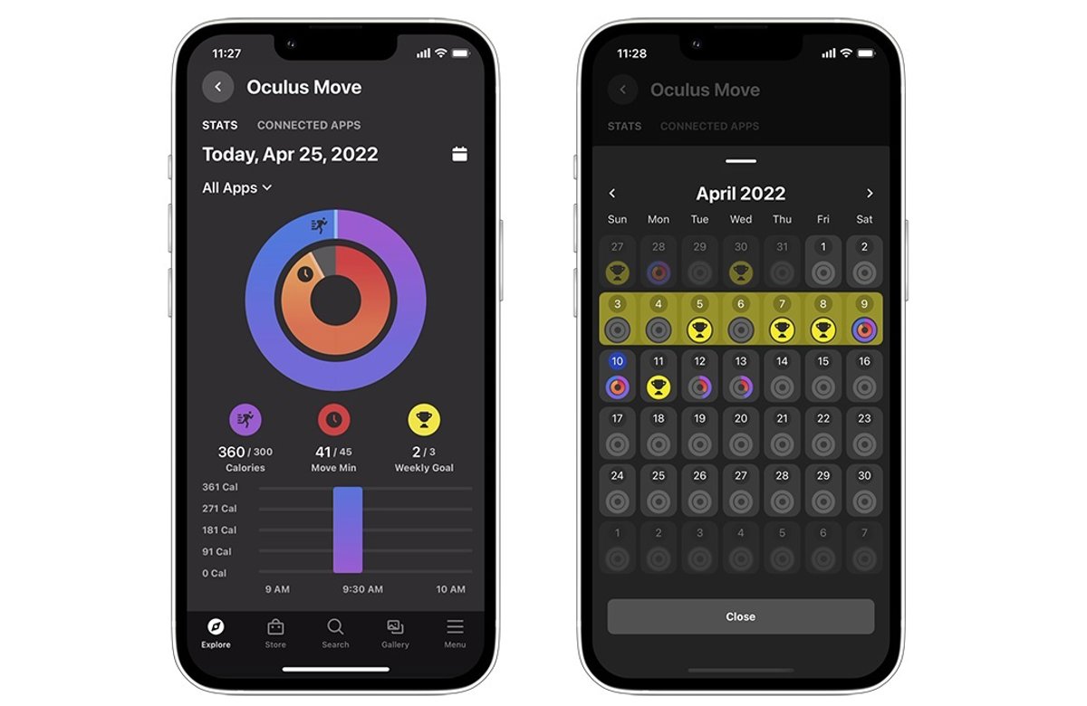 Portaltic.-Las estadísticas de Oculus Move ya pueden sincronizarse en ...