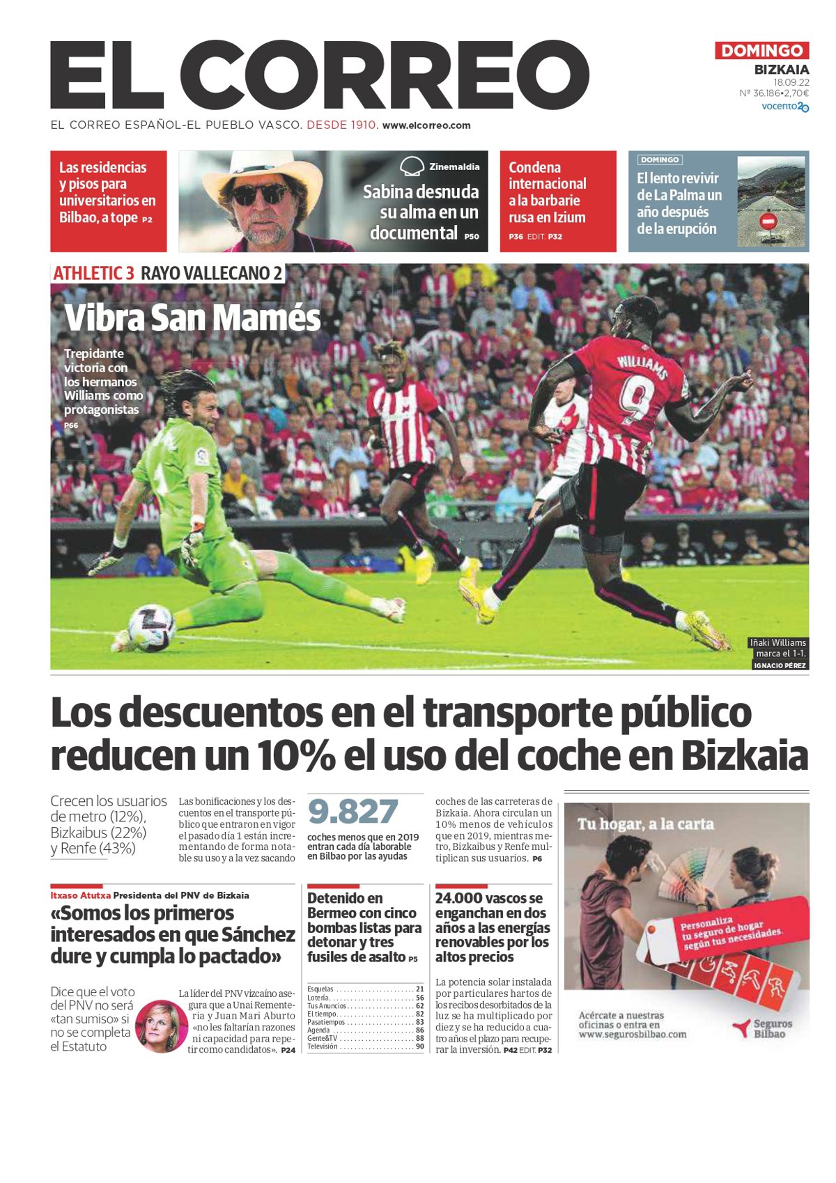 Primeras páginas de los diarios llegados esta noche a nuestra redacción