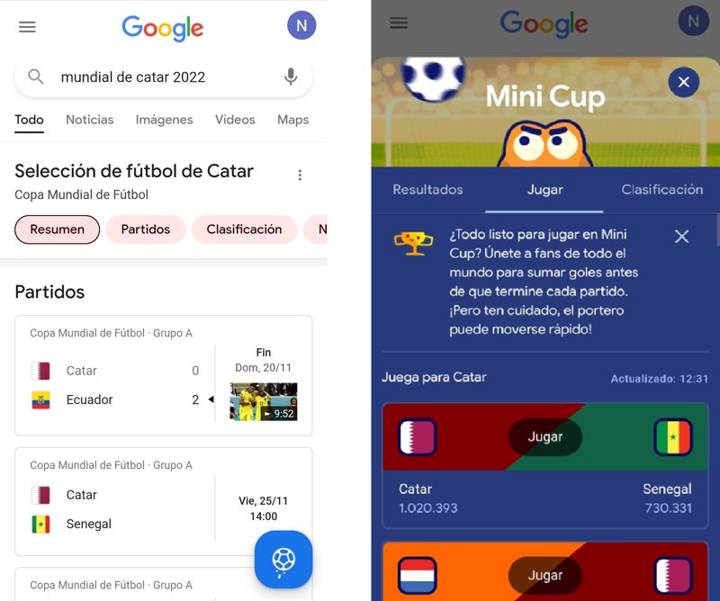 Google lanza un juego con motivo del Mundial de Catar que permite ...