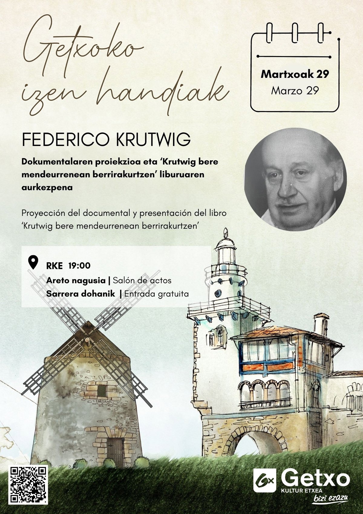 Federico Krutwig du protagonista 'Getxoko izen handiak' dokumental ...